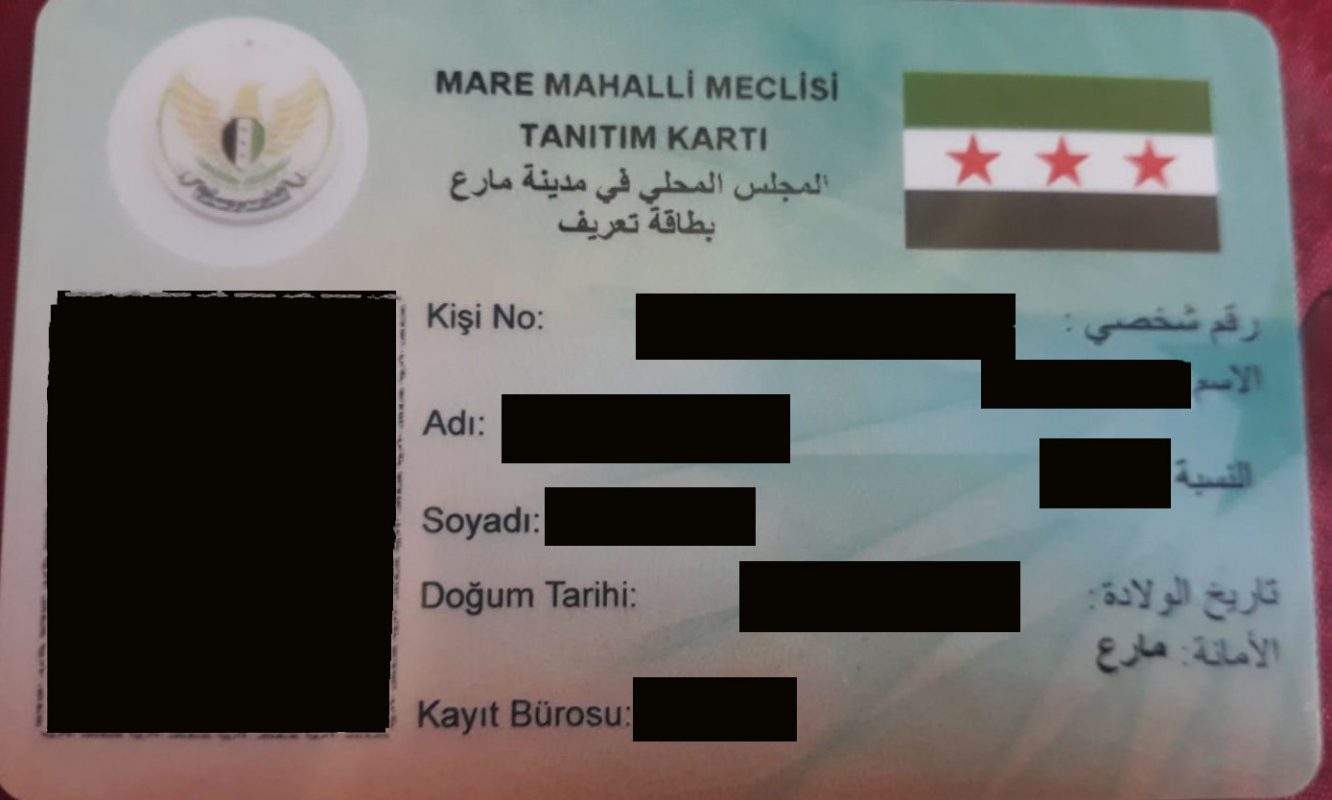 Syria: Turkish Identification Cards Obliterate Identity of Natives and ...