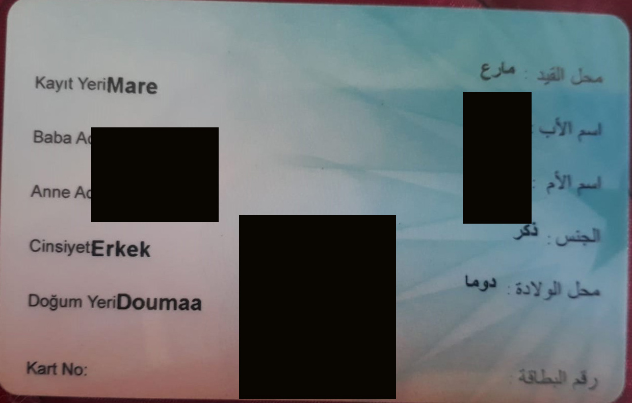 Syria: Turkish Identification Cards Obliterate Identity of Natives and ...