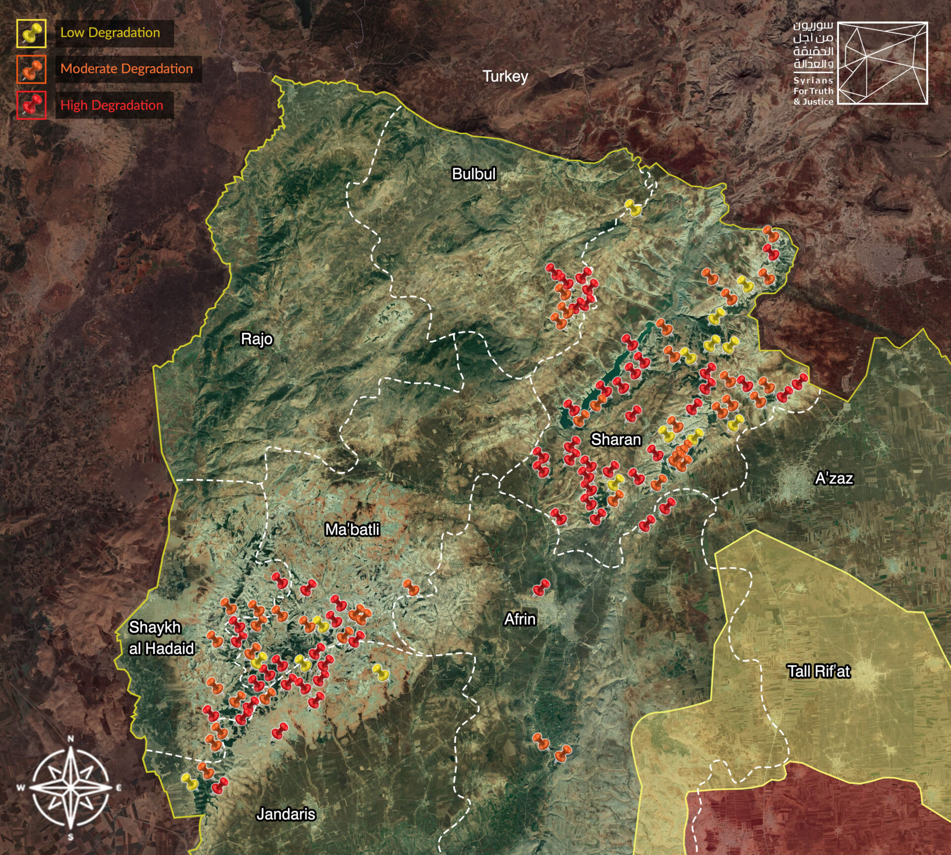 Syria: Satellite Images Reveal Extensive Logging in 114 Forest Patches ...